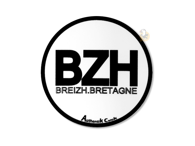 ⇒ Autocollant Coeur Bretagne - Sticker I Love BZH
