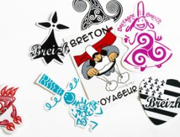⇒ Vente Accessoires bretons: Drapeau Breton, Autocollant, Sticker