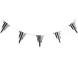 ⇒ Fanion petit drapeau breton 15x10 cm - Gwenn ha du - Bretagne