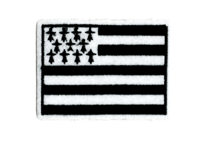 ⇒ Écusson patch à broder / Coudre "Triskell" rond - Fabrication en Bretagne