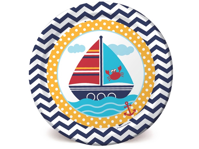 ⇒ Vaisselle Jetable Thème Bord de Mer - Marin - Assiettes, Gobelets ...