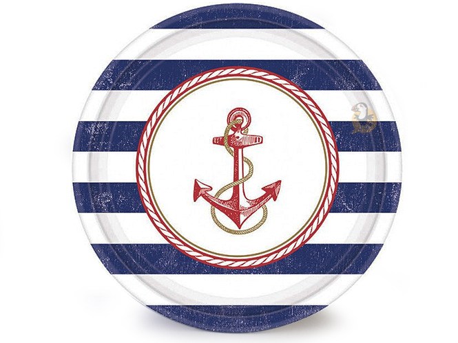 ⇒ Vaisselle Jetable Thème Bord de Mer - Marin - Assiettes, Gobelets