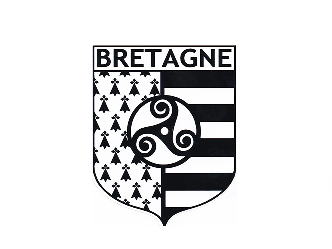 ⇒ Autocollant Blason de Bretagne - Sticker Blason Breton