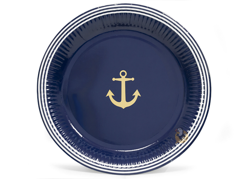 ⇒ Vaisselle Jetable Thème Bord de Mer - Marin - Assiettes, Gobelets