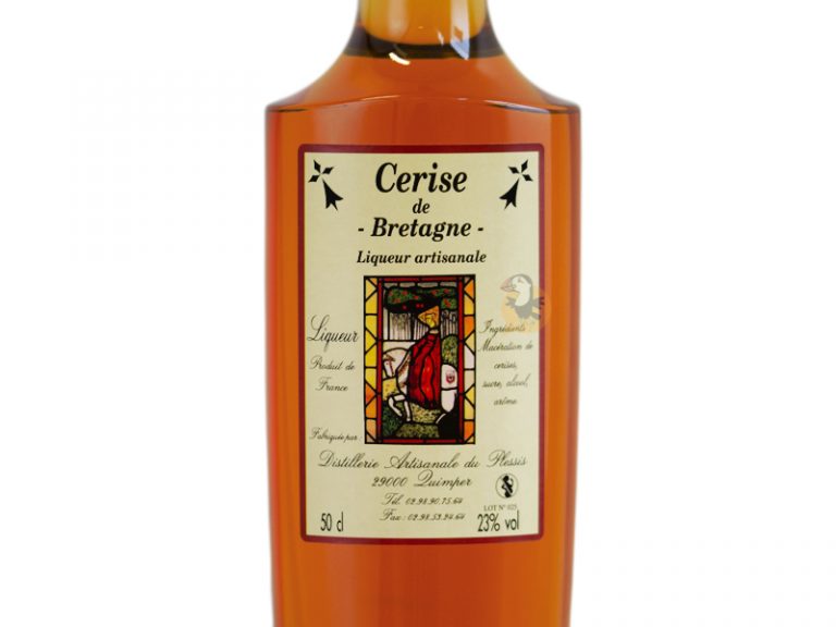 ⇒ Liqueur artisanale de cerise de Bretagne 50cl - Distillerie du Plessis