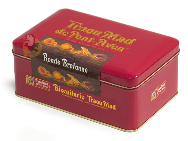 ⇒ Coffret Metal "Ronde Bretonne" Biscuits bretons Traou Mad - 245g