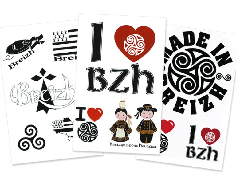 ⇒ Vente d'Autocollants & Stickers Bretons - Hermine - Triskell - BZH