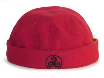 ⇒ Miki marin / Bonnet docker rouge "Triskell" - Calotte Taille unique