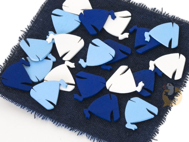 ⇒ 20 voiliers en bois décoratifs / Confettis de table