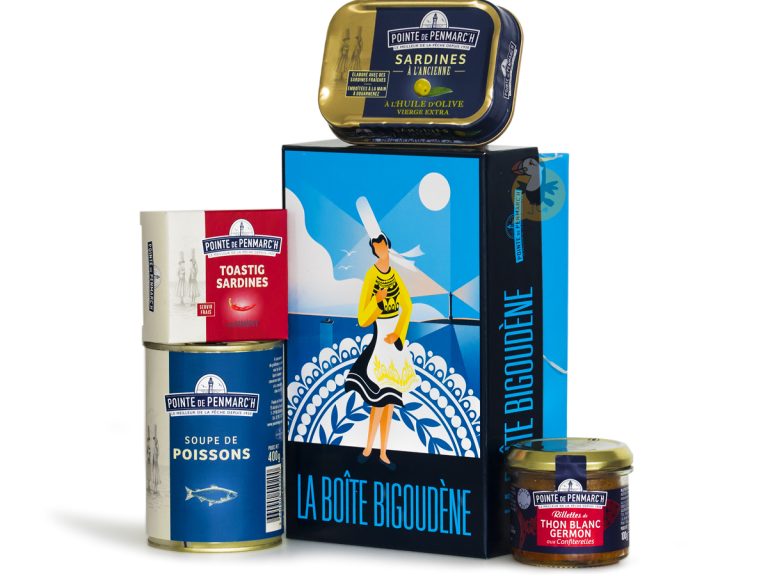 ⇒ Coffret cadeau breton spécialités de la mer "La Boîte Bigoudène"