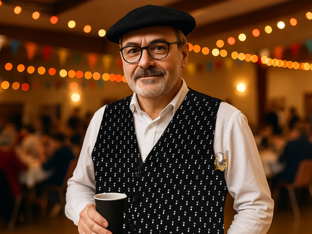 ⇒ Gilet barman breton - Motifs Triskells ou Hermines