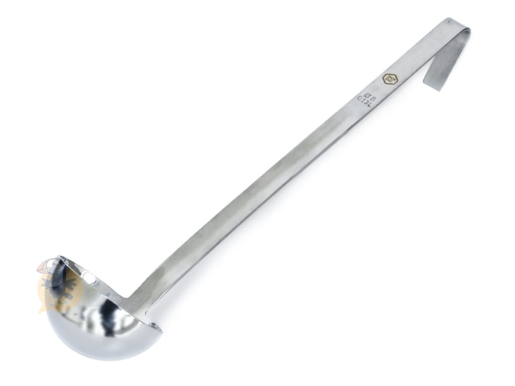 ⇒ Louche à crêpe en inox monobloc professionnelle 130 ml / LT2103