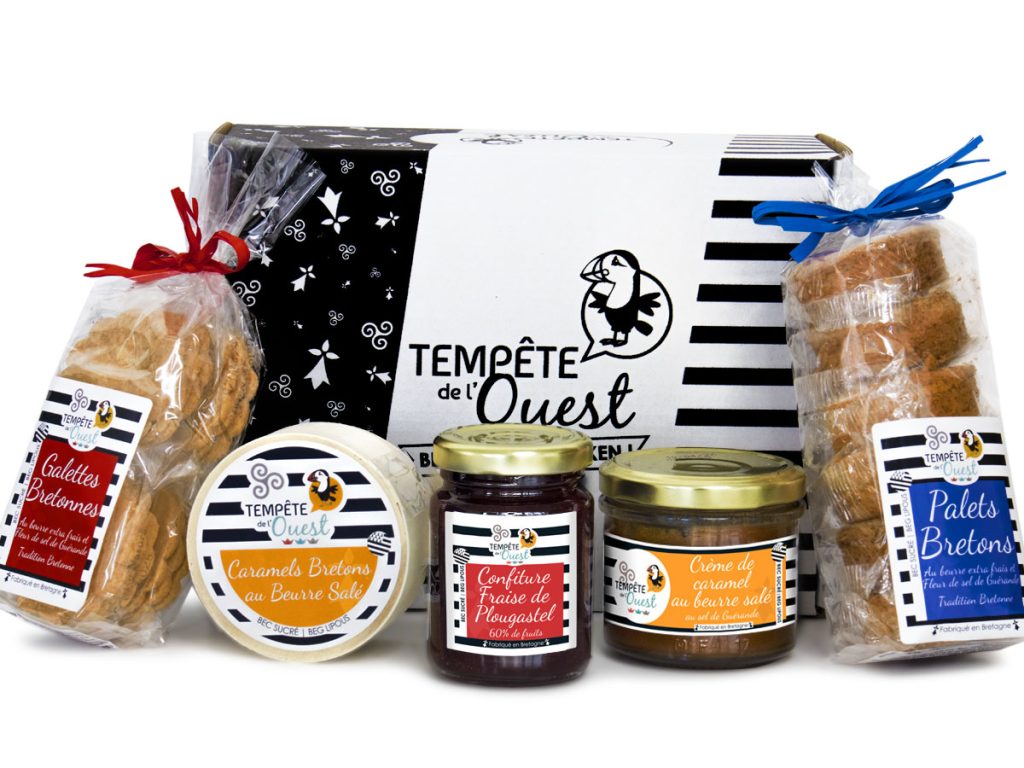⇒ Vente de Paniers & Coffrets Gourmands Sucrés 100% Cadeaux Bretons