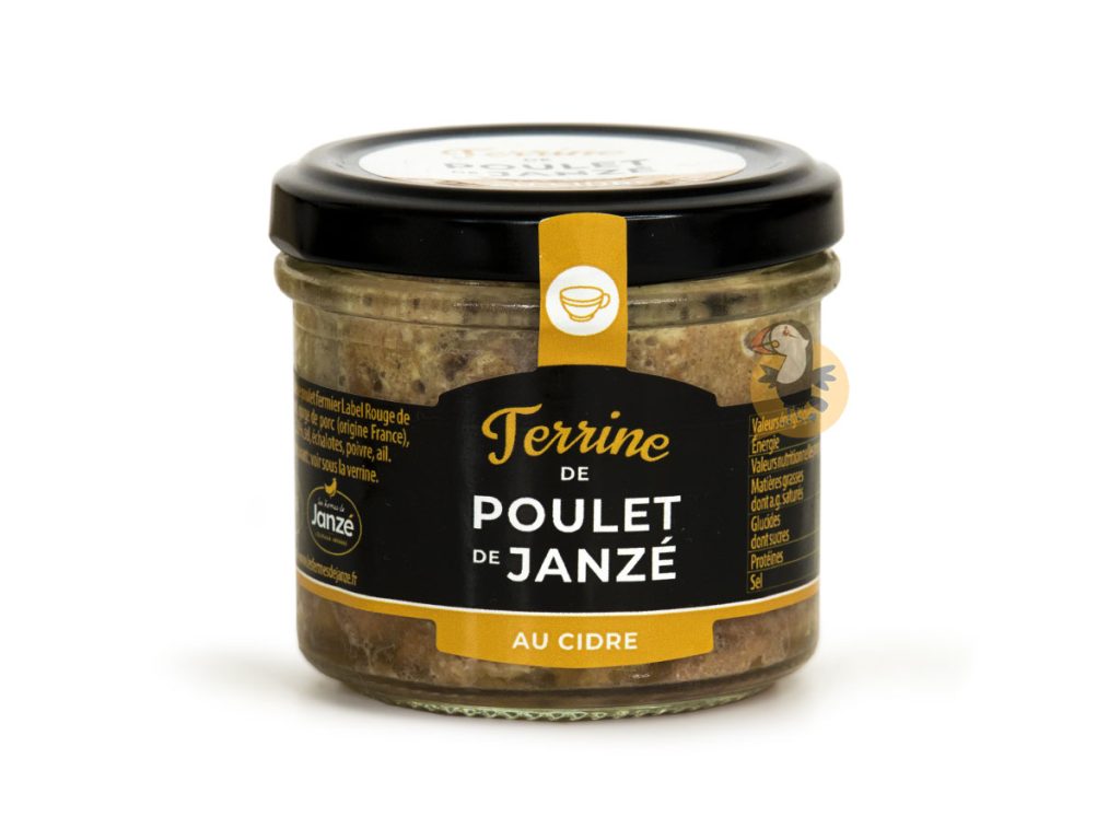 ⇒ Terrine de poulet de Janzé au cidre Label Rouge IGP - 90g